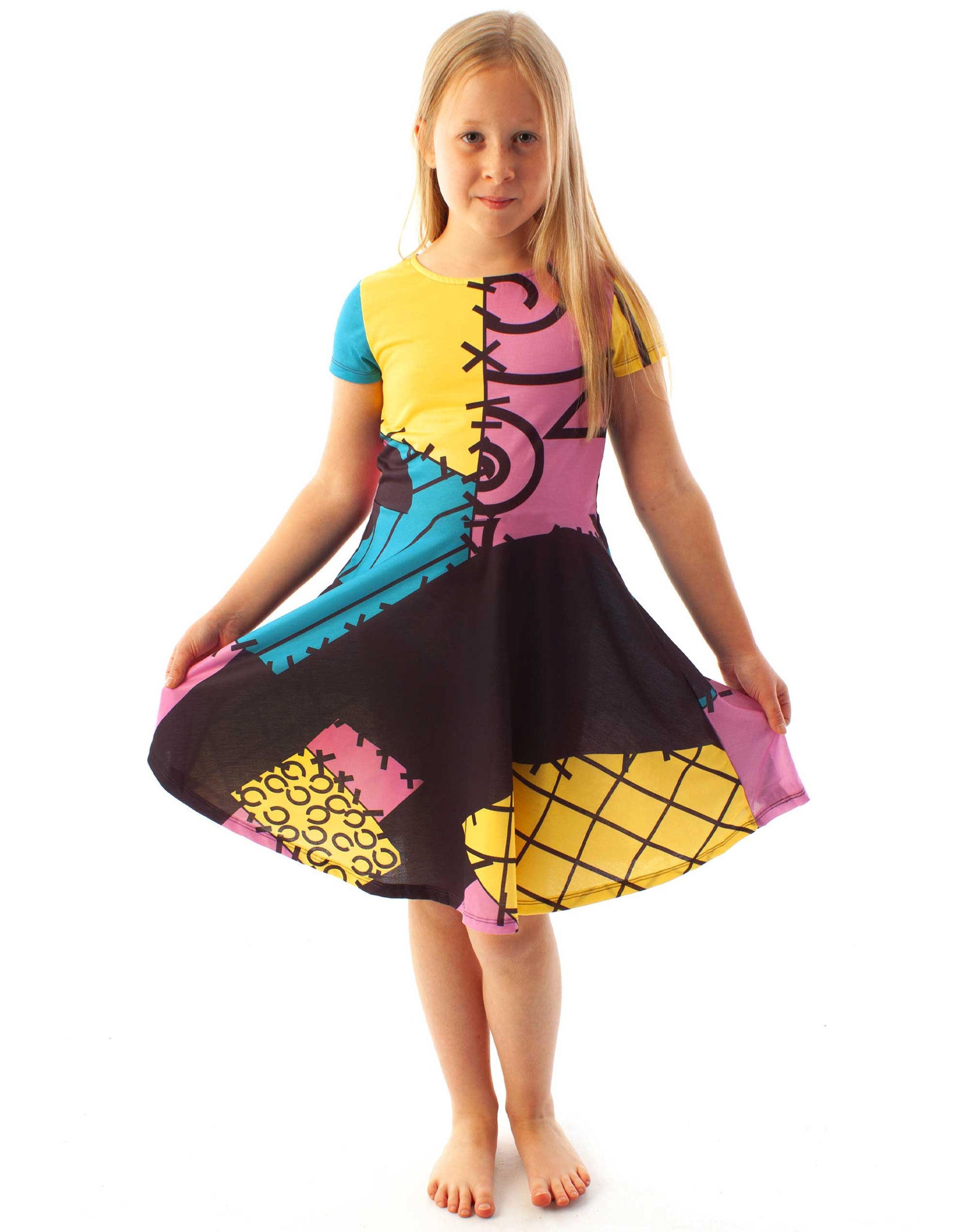 Disney The Nightmare Before Christmas Sally Girl's Costume Dress ...