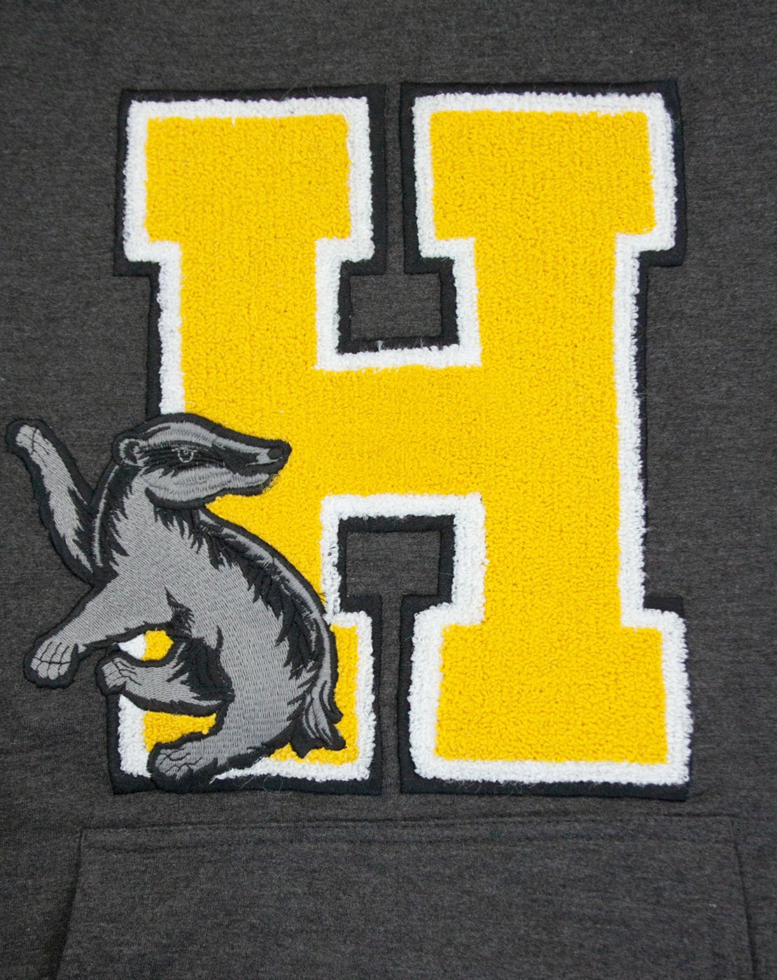 Harry Potter Hogwarts Hufflepuff H Patch Logo Premium Hoody/Hoodie ...