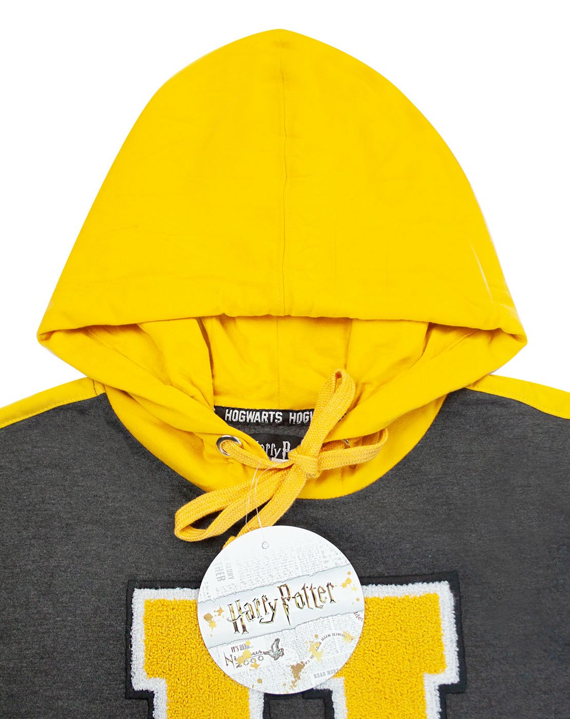 Harry Potter Hogwarts Hufflepuff H Patch Logo Premium Hoody/Hoodie ...