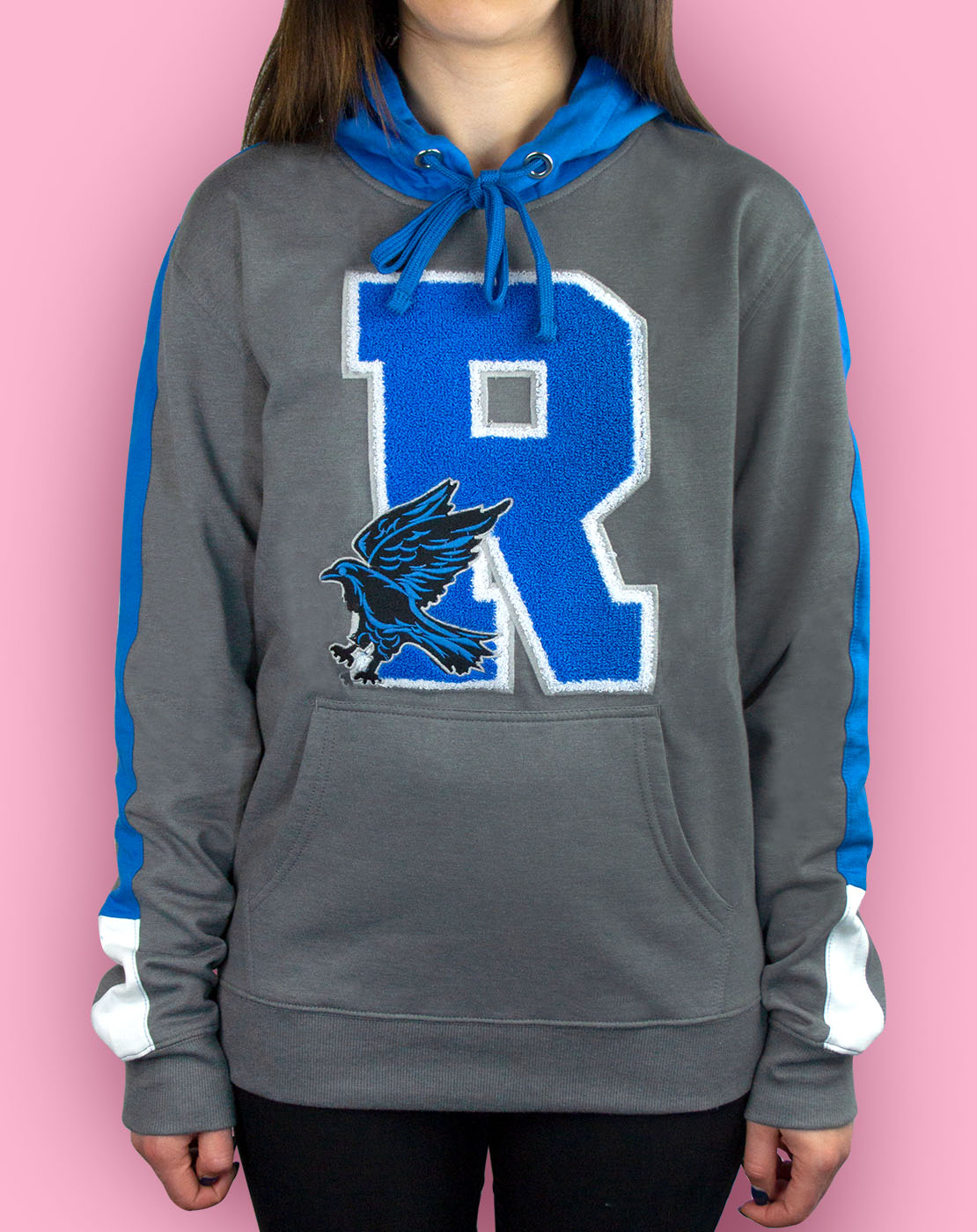 Harry Potter Hogwarts Ravenclaw R Patch Logo Premium Hoody/Hoodie ...