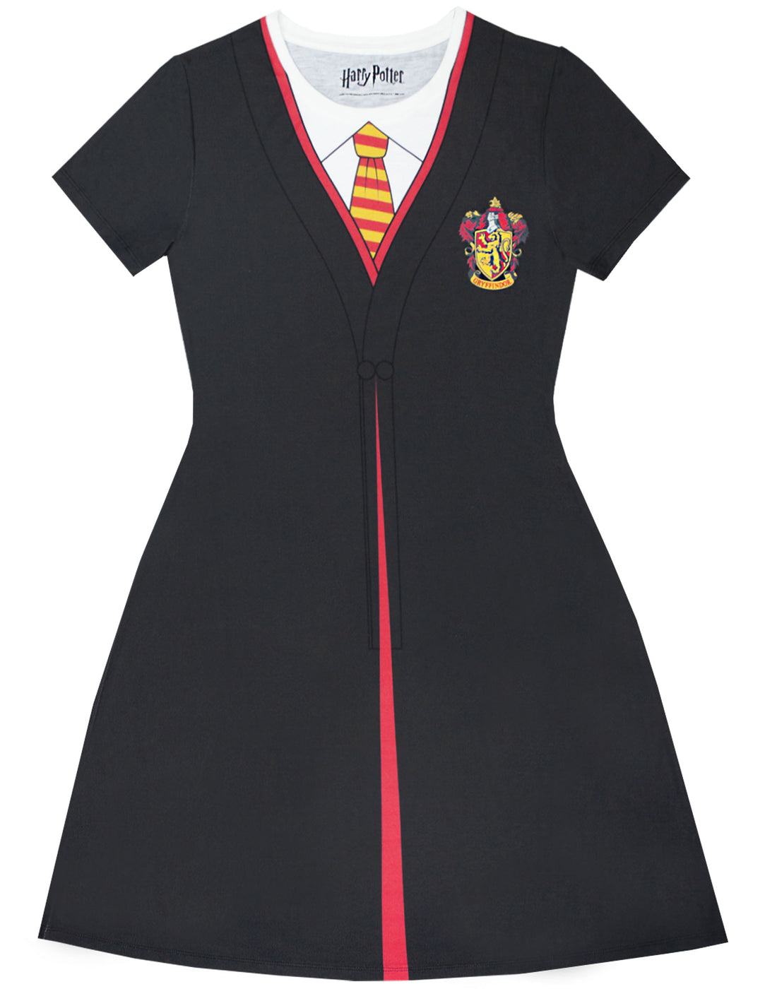 Harry Potter Gryffindor Cloak Black Costume Women's Dress — Vanilla ...