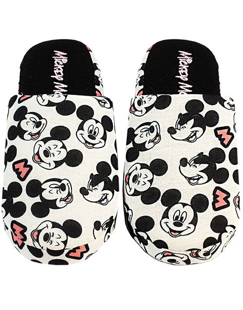 Disney Mickey Mouse Women's Slippers - All Over Print Ladies Shoes ...