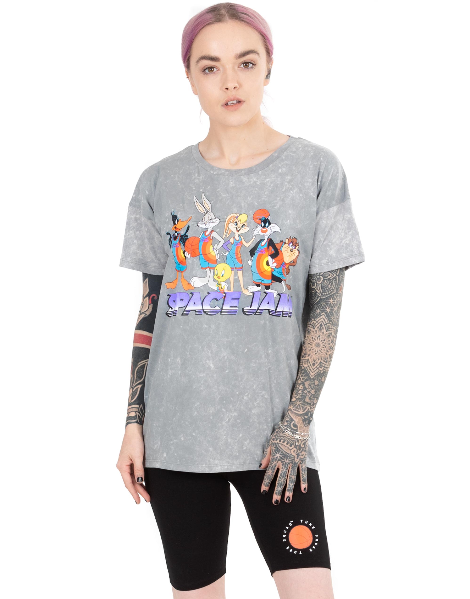 Space Jam 2 Pyjamas For Womens T-shirt & Cycling Shorts PJS Set ...