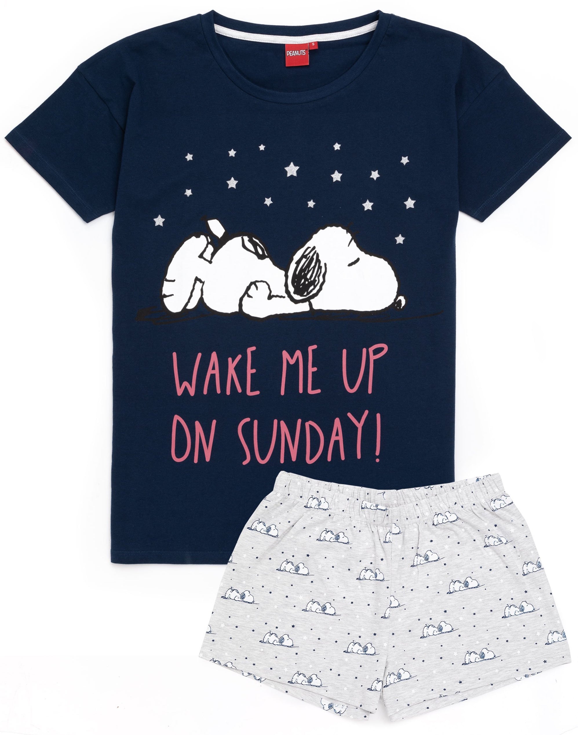 Snoopy Ladies Short Pyjamas - Peanuts Ladies Lounge Wear — Vanilla ...