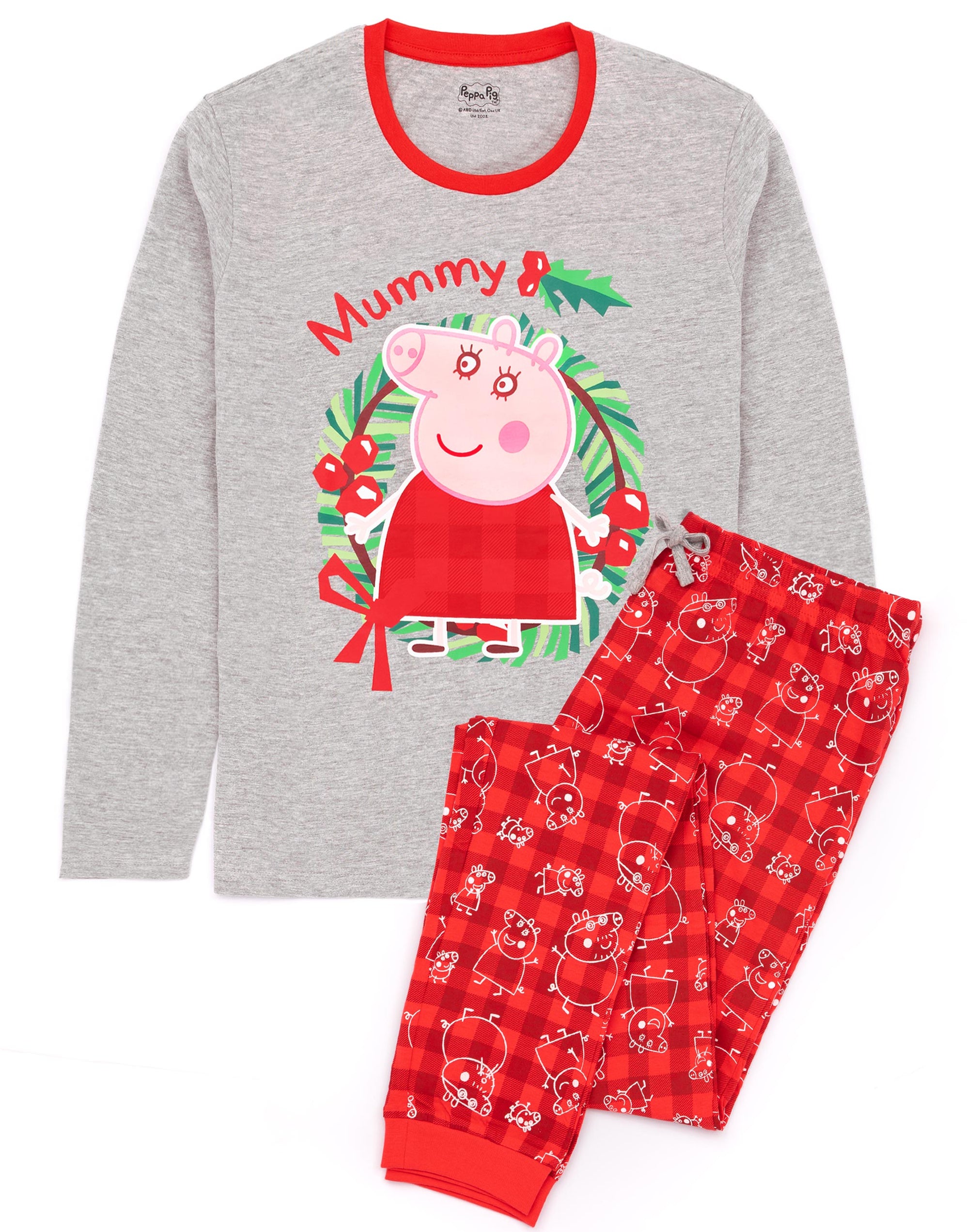 Peppa Pig Matching Family Christmas Pyjamas For Adults Toddlers & Kids ...
