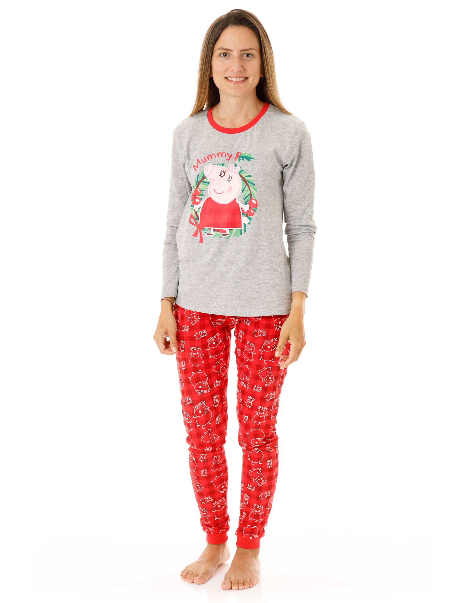 Peppa Pig Matching Family Christmas Pyjamas For Adults Toddlers & Kids ...