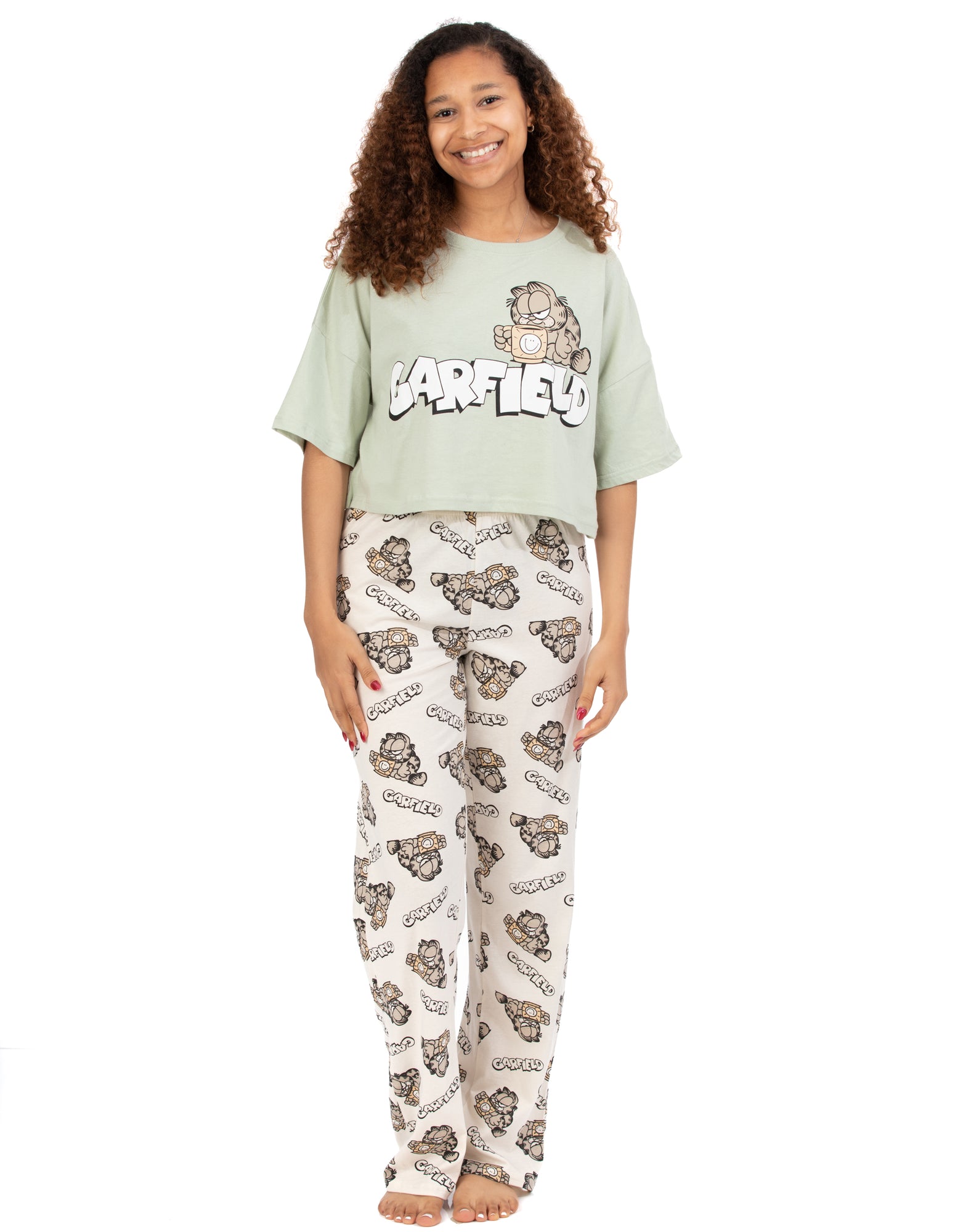Garfield Womens Long Leg Pyjamas — Vanilla Underground