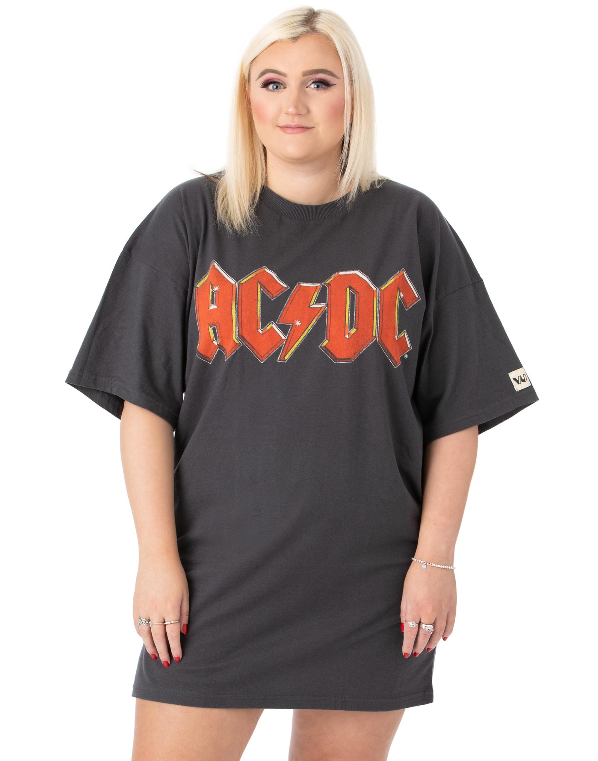 AC/DC Oversized Ladies T-Shirt Dress — Vanilla Underground
