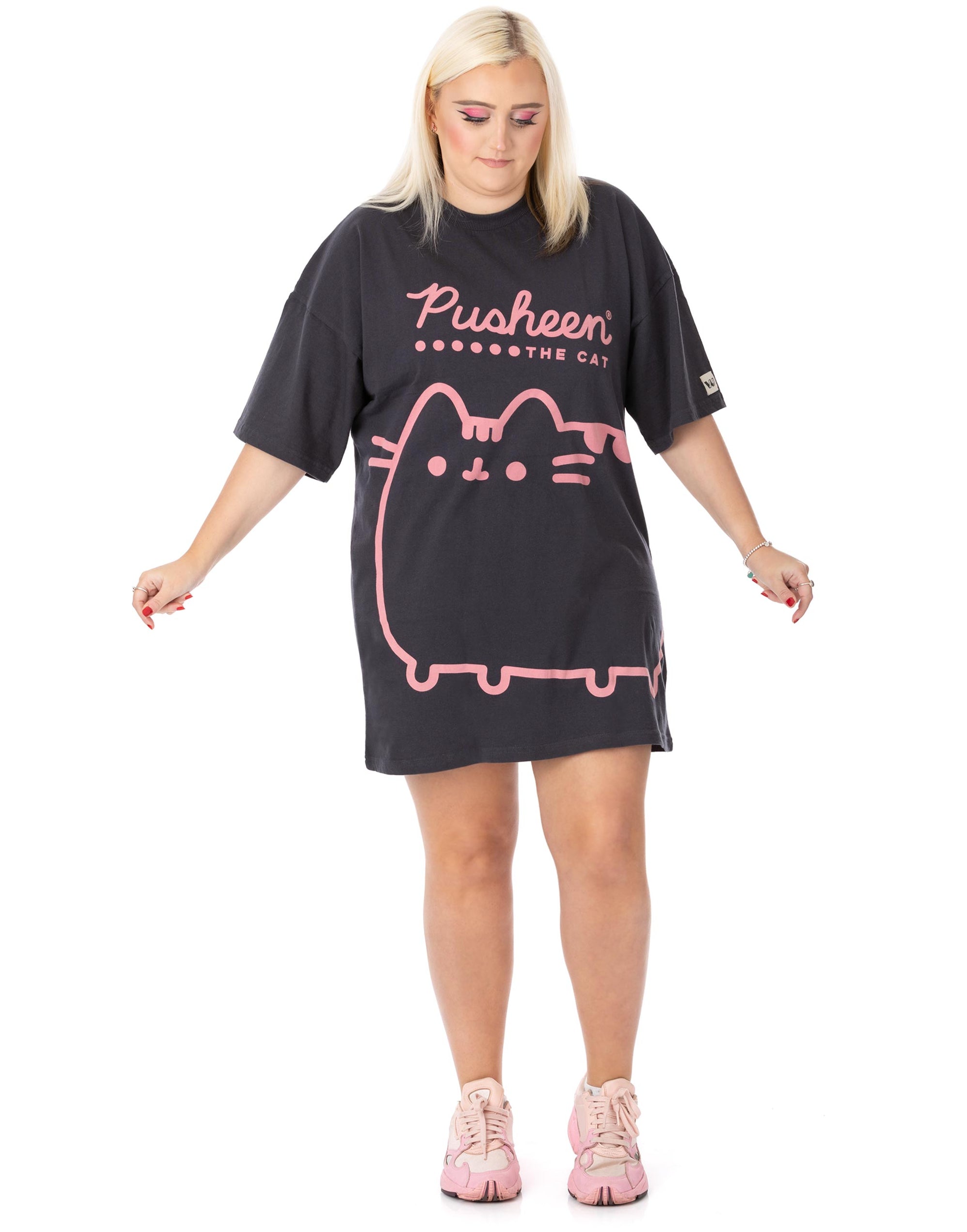 Pusheen The Cat Oversized Ladies T-Shirt Dress — Vanilla Underground
