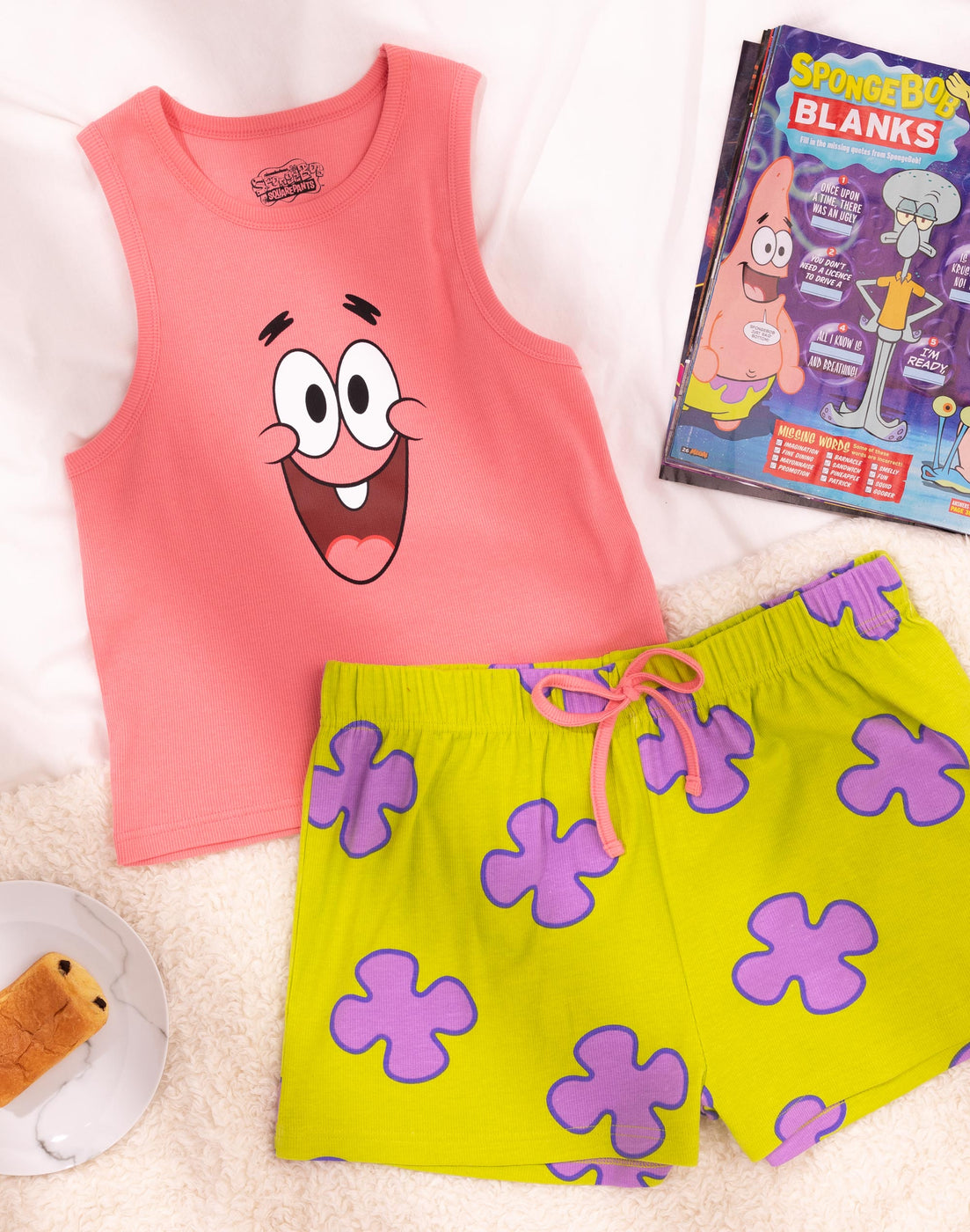 SpongeBob SquarePants Patrick Vest And Shorts Pyjamas — Vanilla Underground