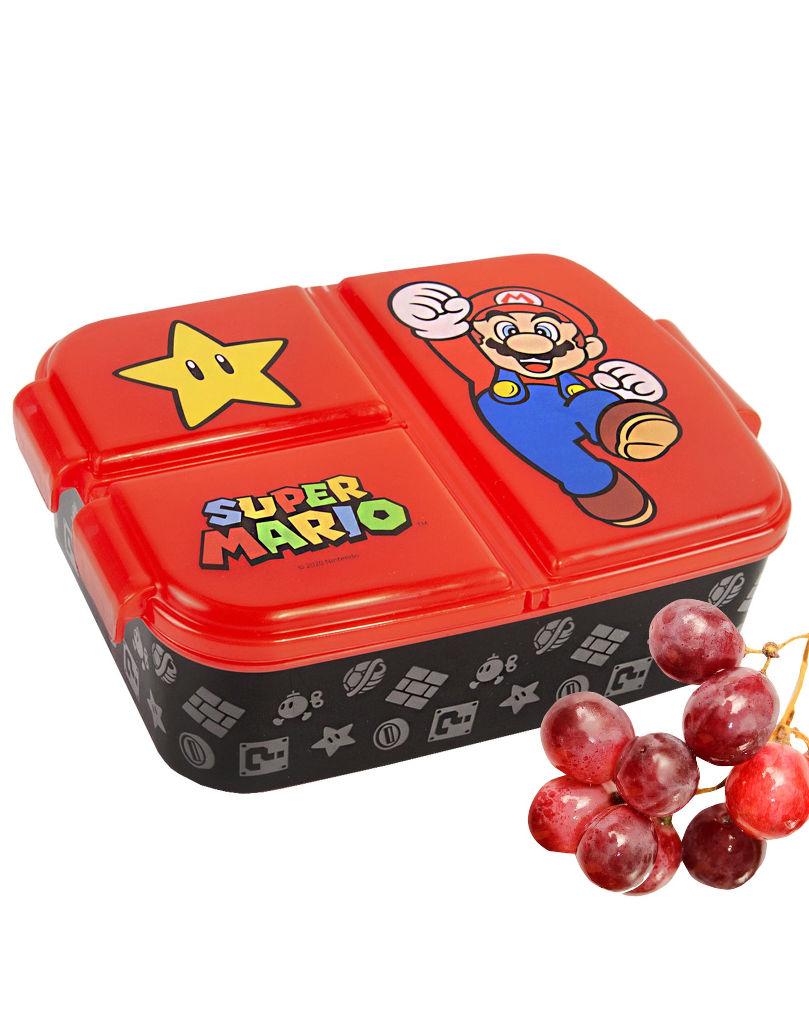 Super Mario Lunch Bag Set Kids (School Lunchbox, Water Bottle, Snack P ...