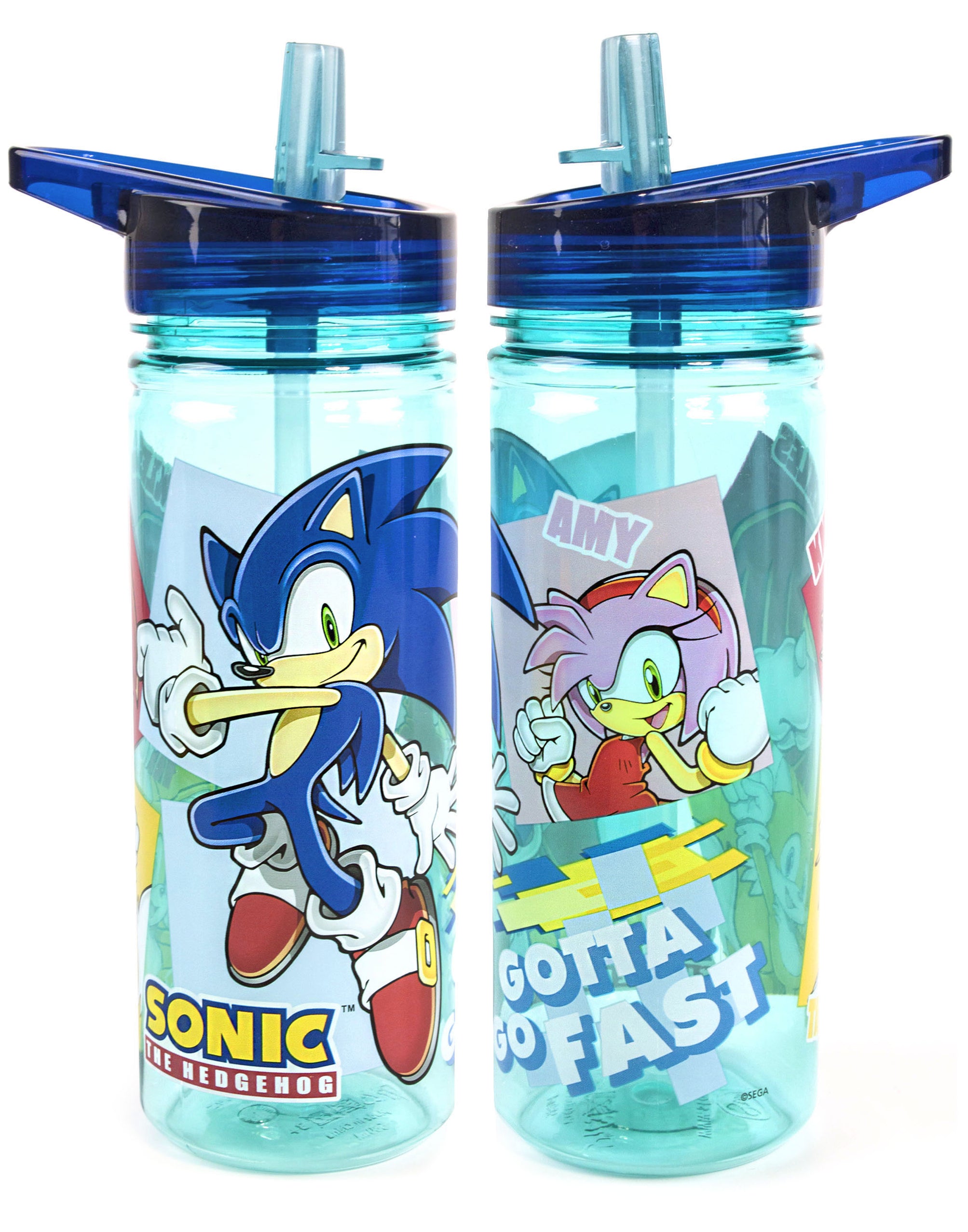 Sonic The Hedgehog Kids Lunch Bag - 3 Piece Set - Bag, Water Bottle ...