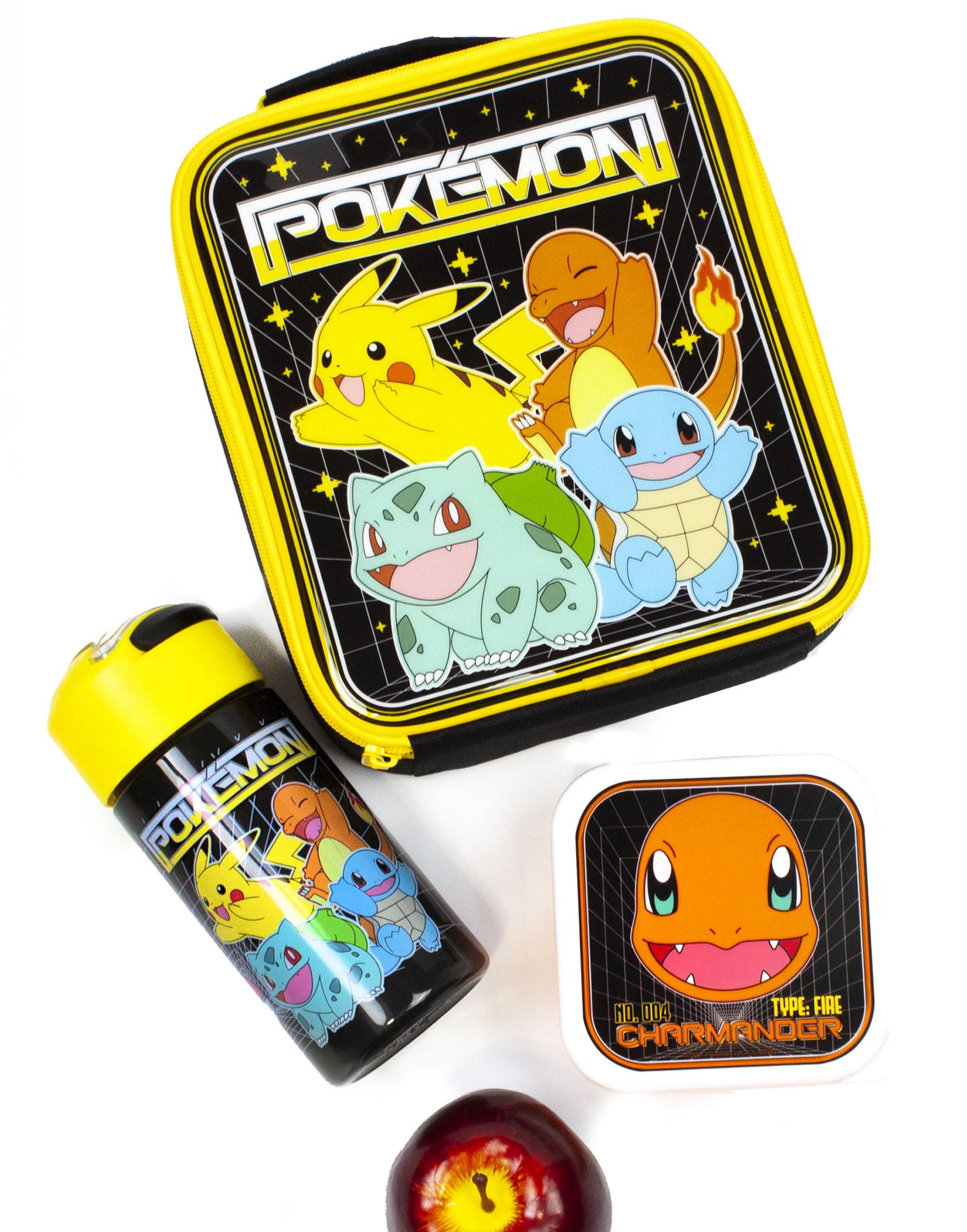 Pokemon Pikachu and Characters 5 piece Lunch Bag Set — Vanilla Underground