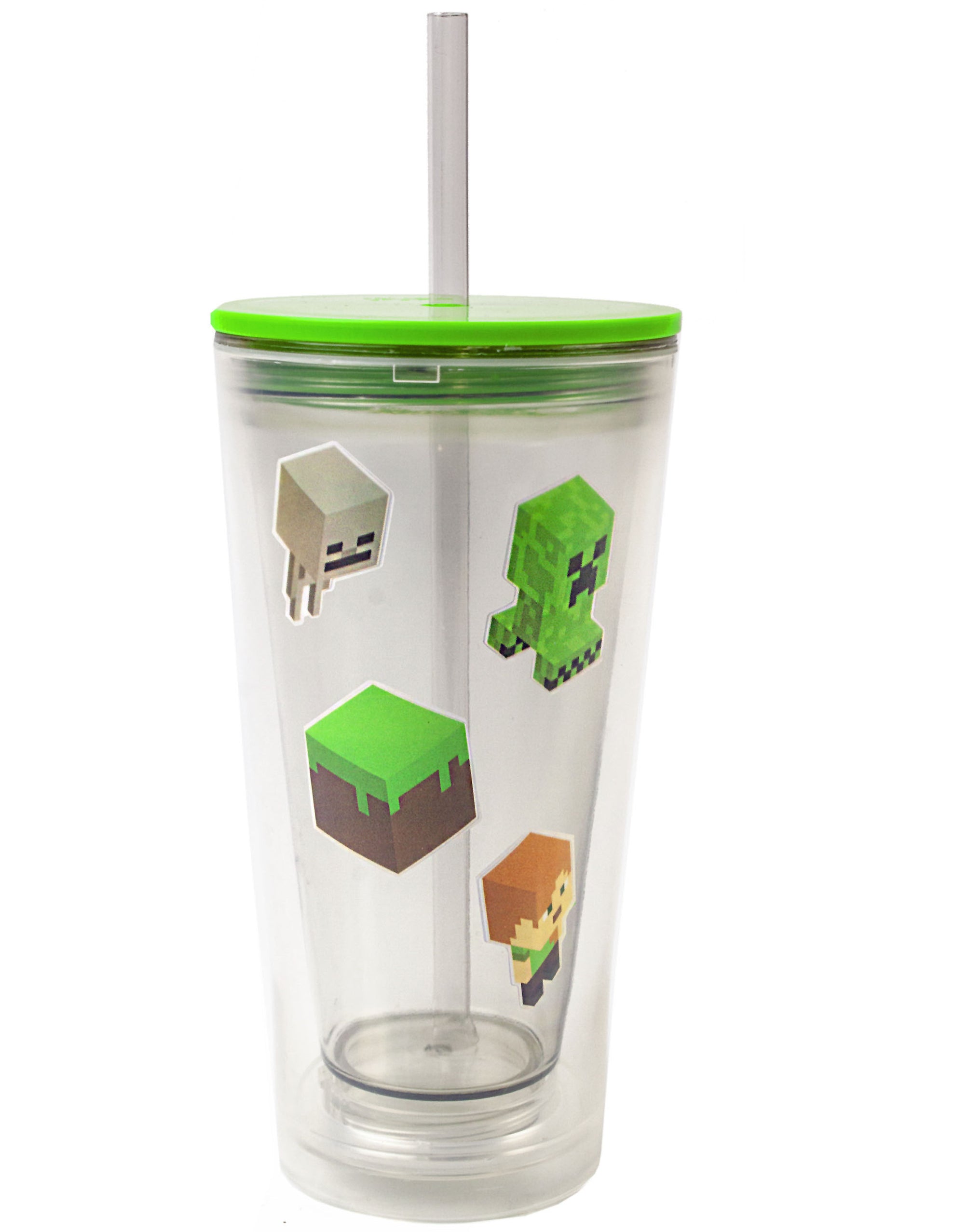 Minecraft Customisable Sticker Drinks Cup - Personalised Creeper Zombi ...