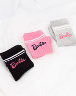 Barbie Ladies Crew Socks Assorted 3 Pack — Vanilla Underground