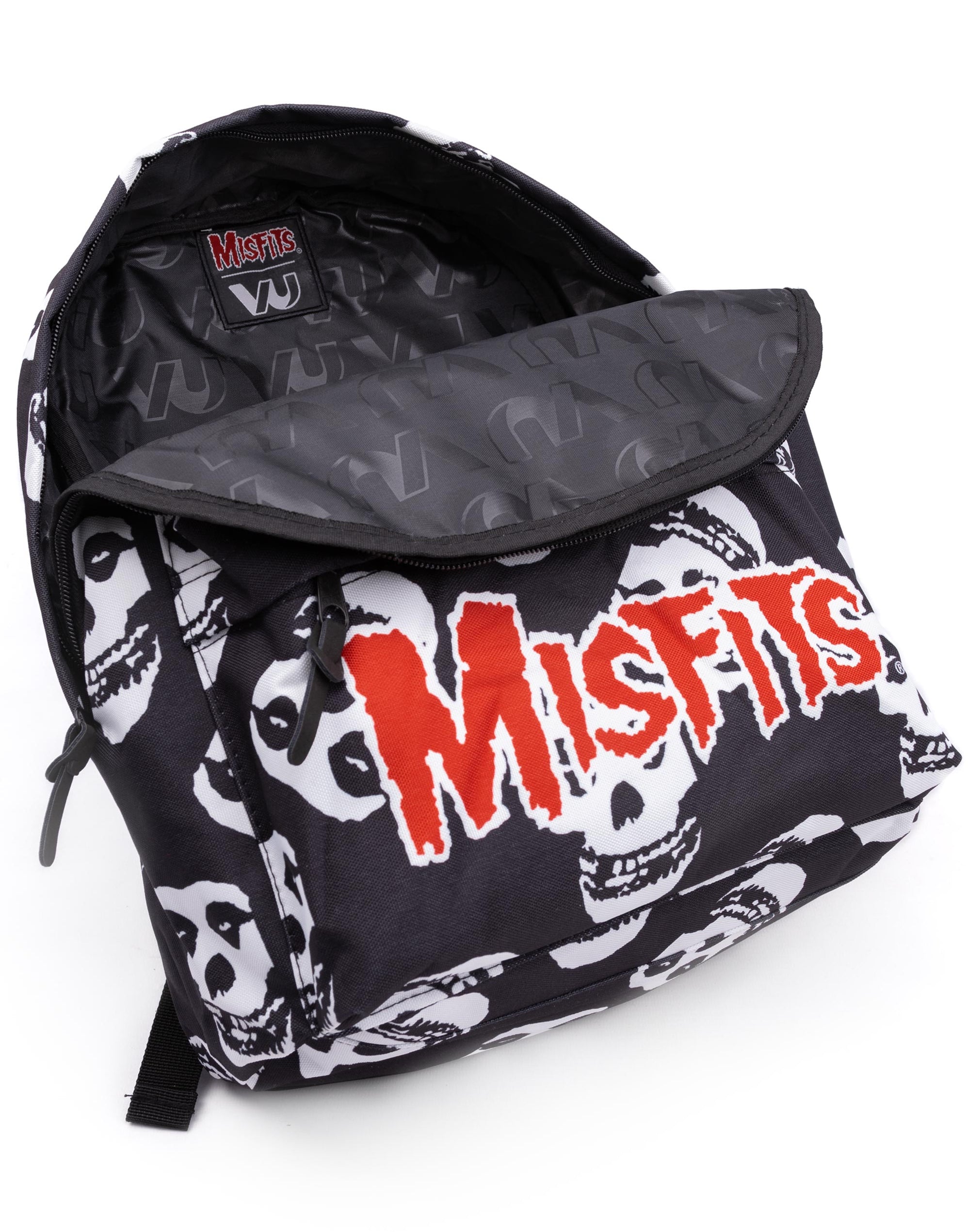 Misfits AOP Skull Logo 16" Backpack — Vanilla Underground