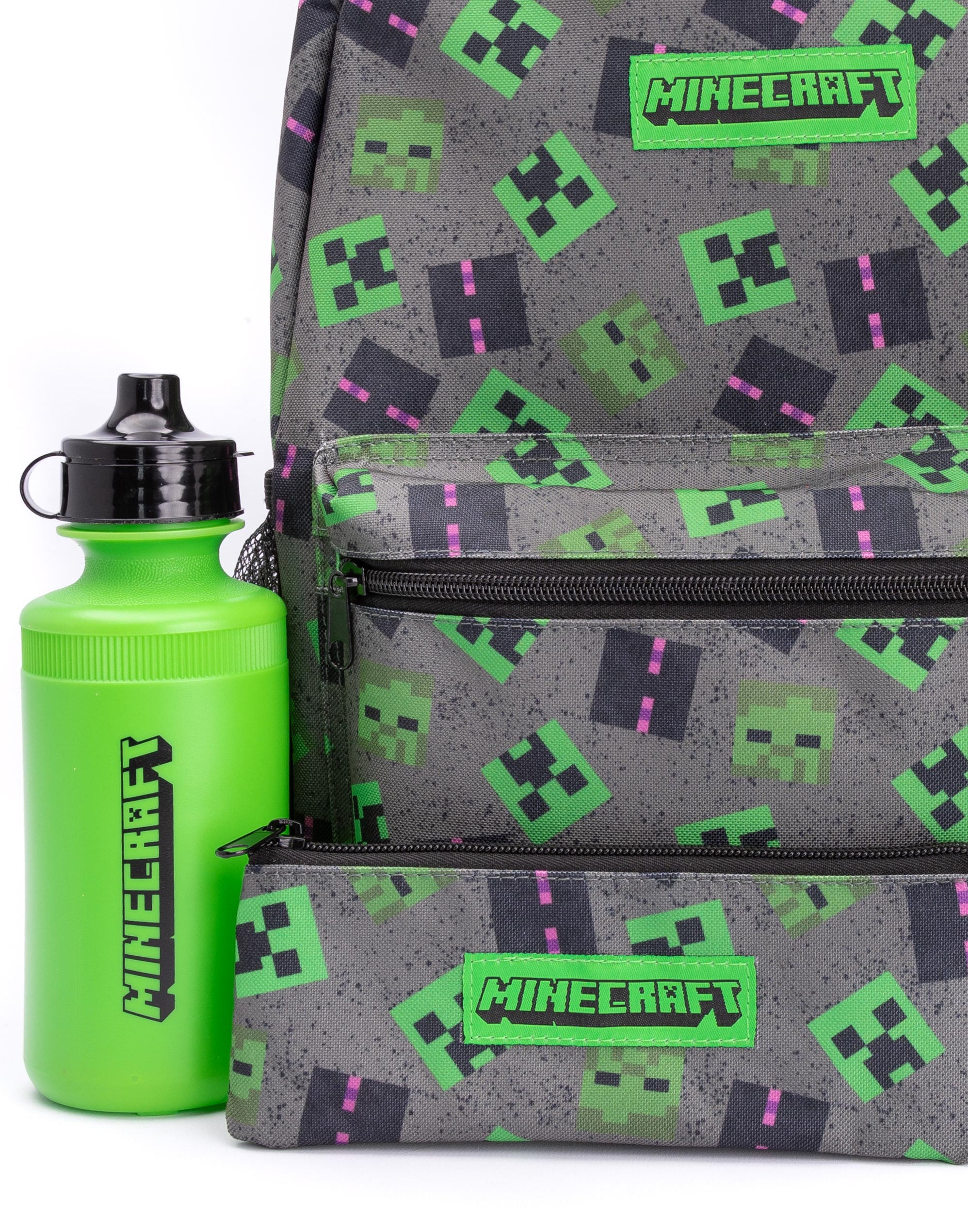 Minecraft 4 Piece Lunch Bag Backpack Set — Vanilla Underground