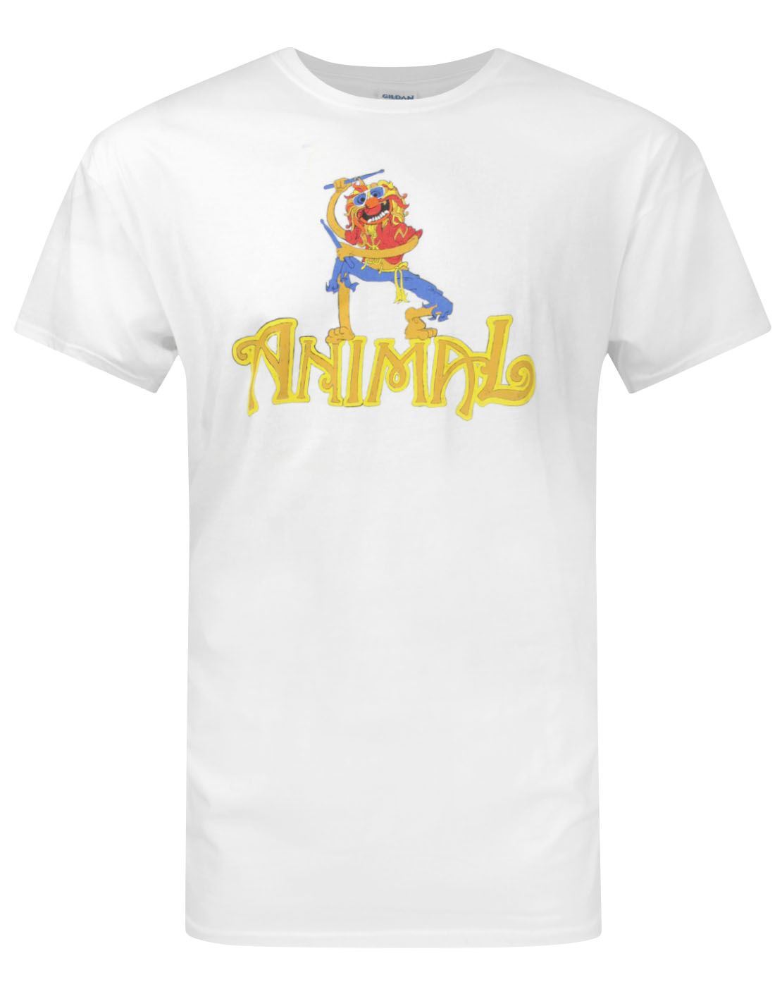 Muppets Animal Drummer White Men's T-Shirt — Vanilla Underground