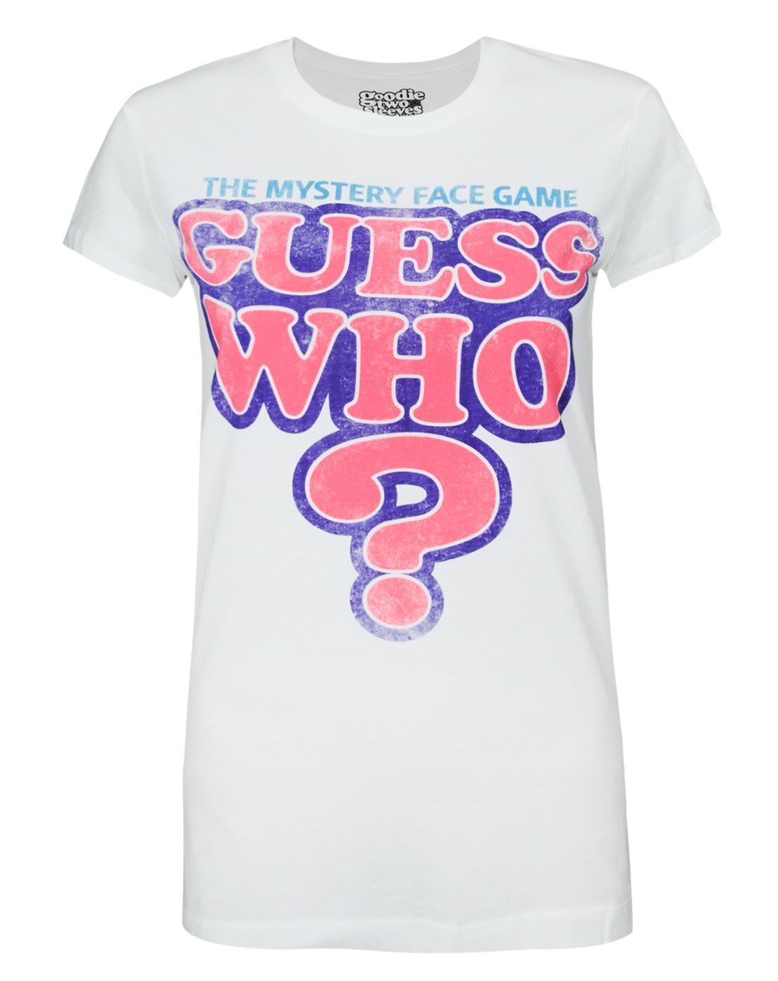 Goodie Two Sleeves Guess Who Women's T-Shirt — Vanilla Underground