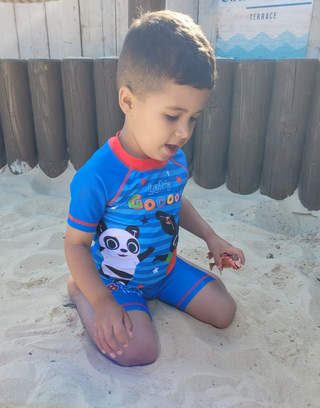 Bing Bunny and Pando Two Piece Boys Swim Set — Vanilla Underground