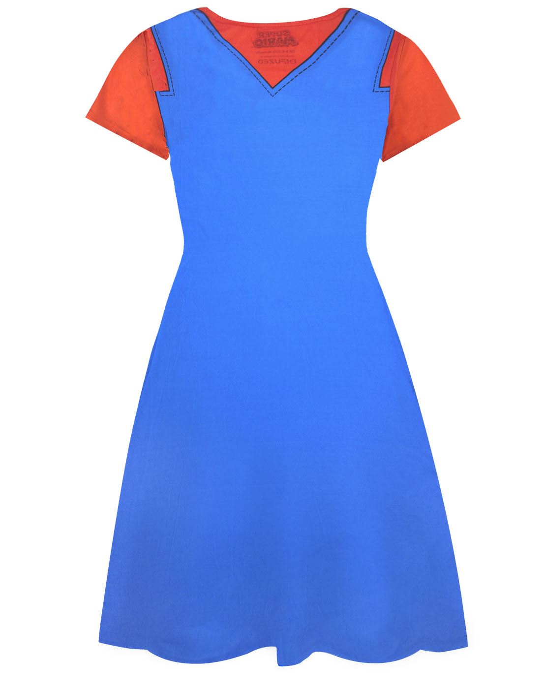 Super Mario Women's Costume Dress Ladies Fancy Dress Party Cosplay ...