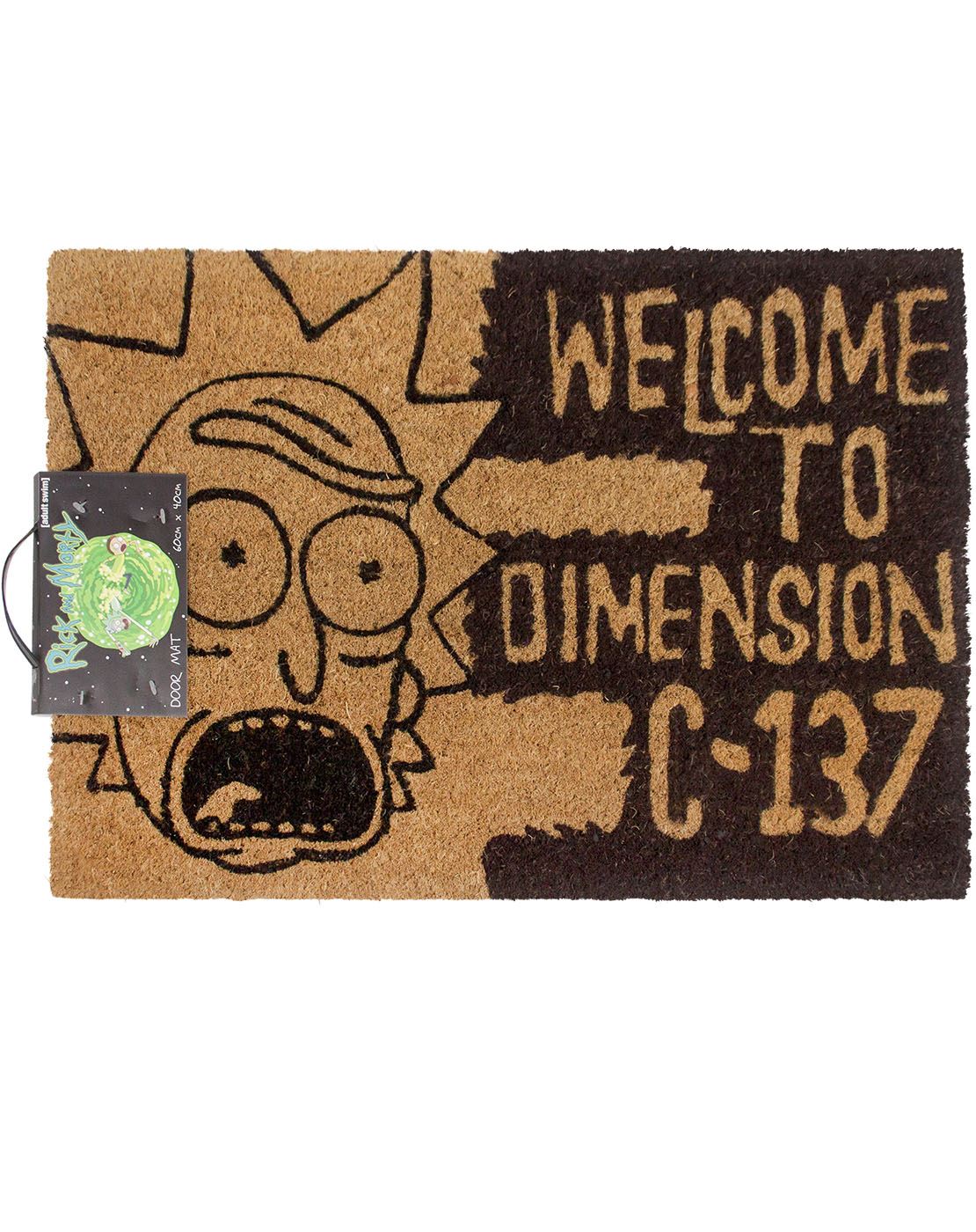 Rick And Morty Welcome To Dimension C-137 Door Mat — Vanilla Underground