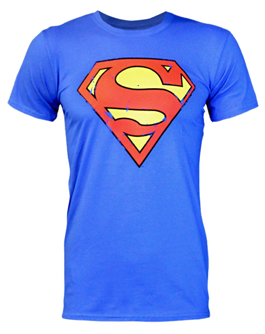 Superman Distressed Logo Men's T-Shirt — Vanilla Underground