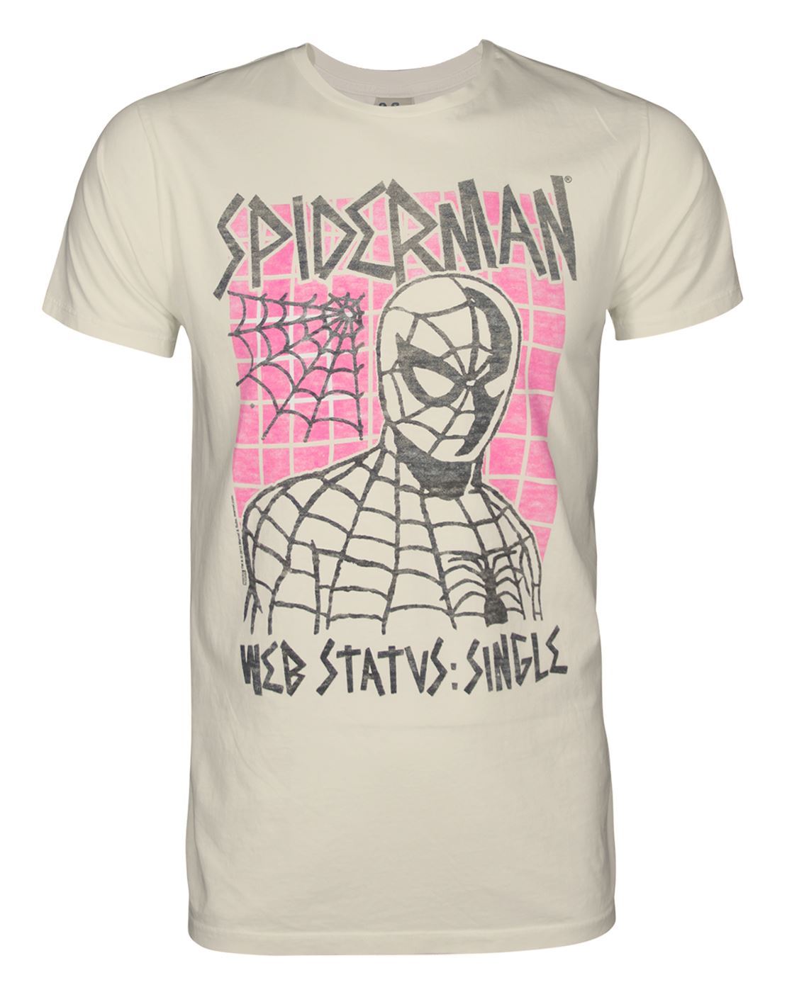 Junk Food Spider-Man Status Single Men's T-Shirt — Vanilla Underground