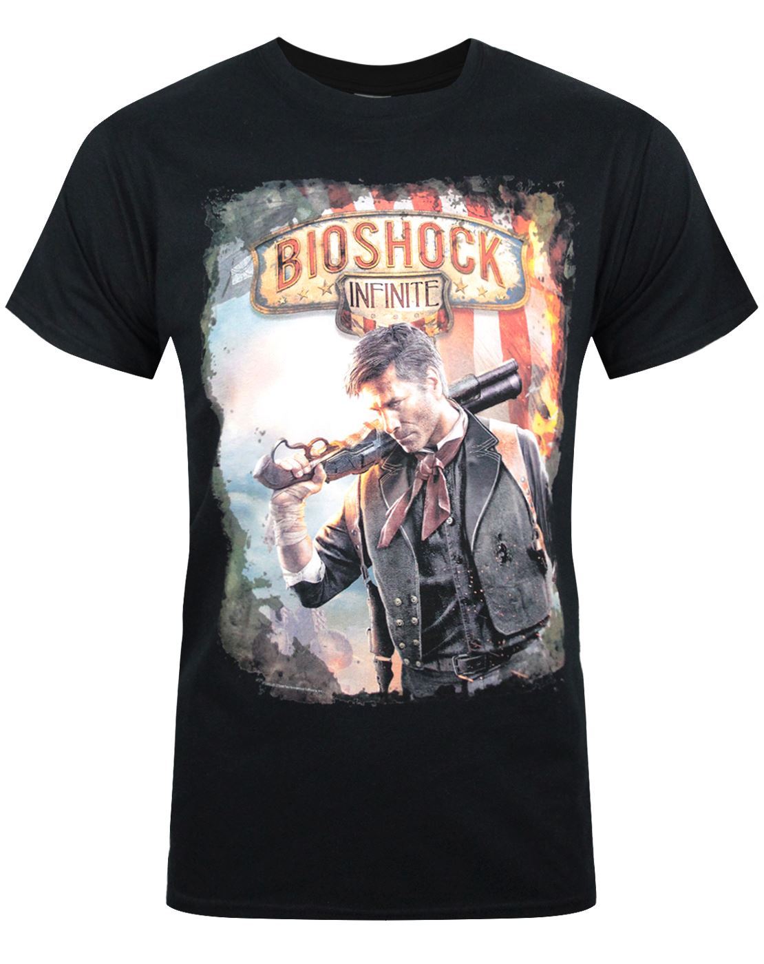 Bioshock Infinite Poster Men's T-Shirt — Vanilla Underground