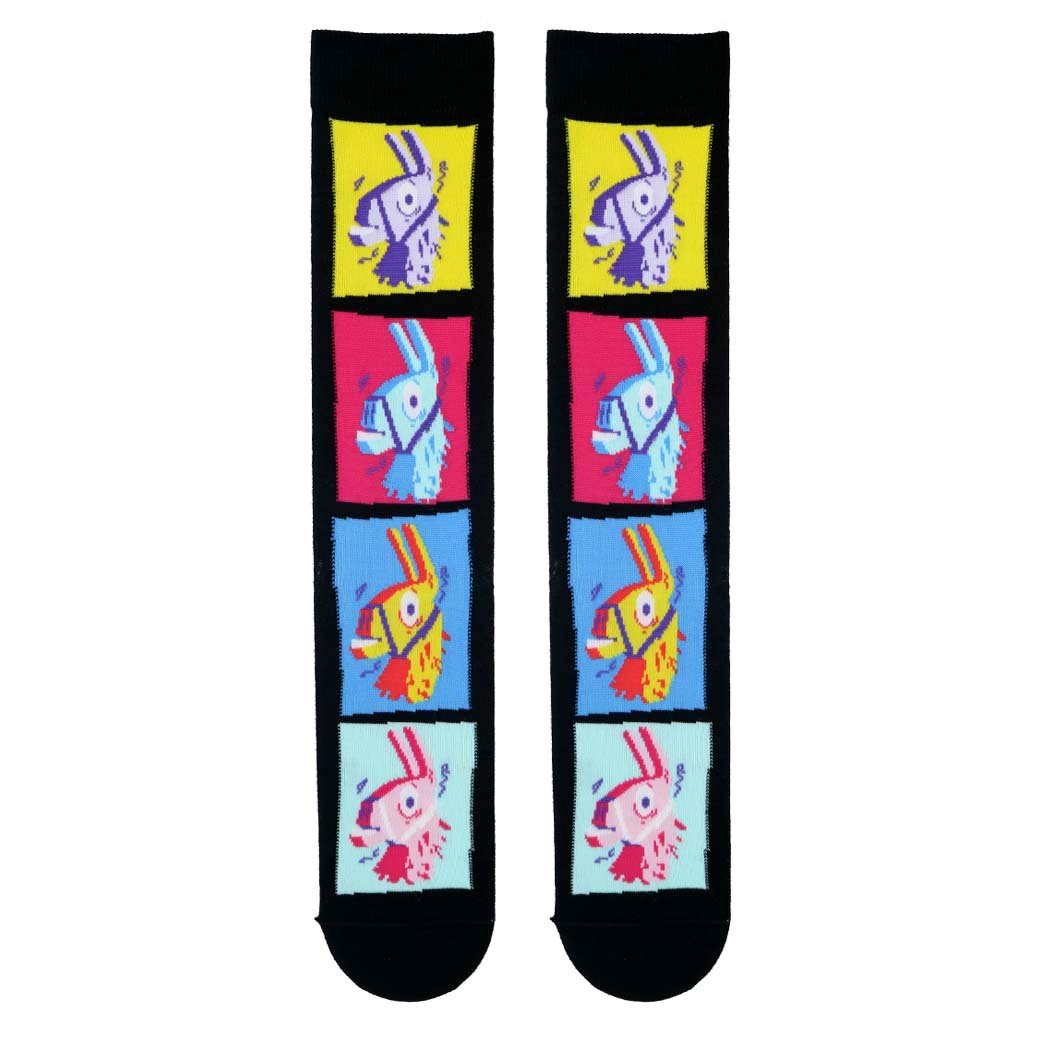 Fortnite Llama Loot Portrait Boys/Men's Black Socks Sizes 9 UK Kids to ...