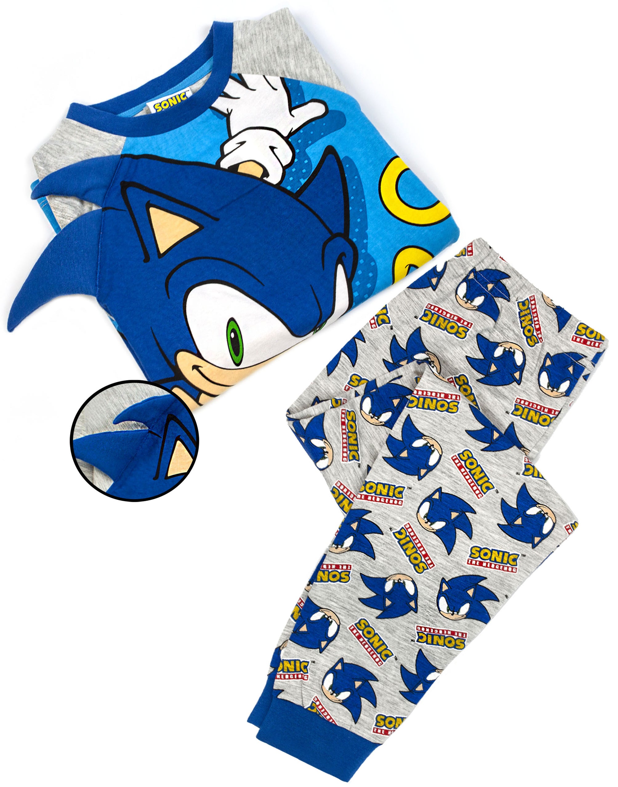 Sonic The Hedgehog 3D Applique Pyjamas — Vanilla Underground