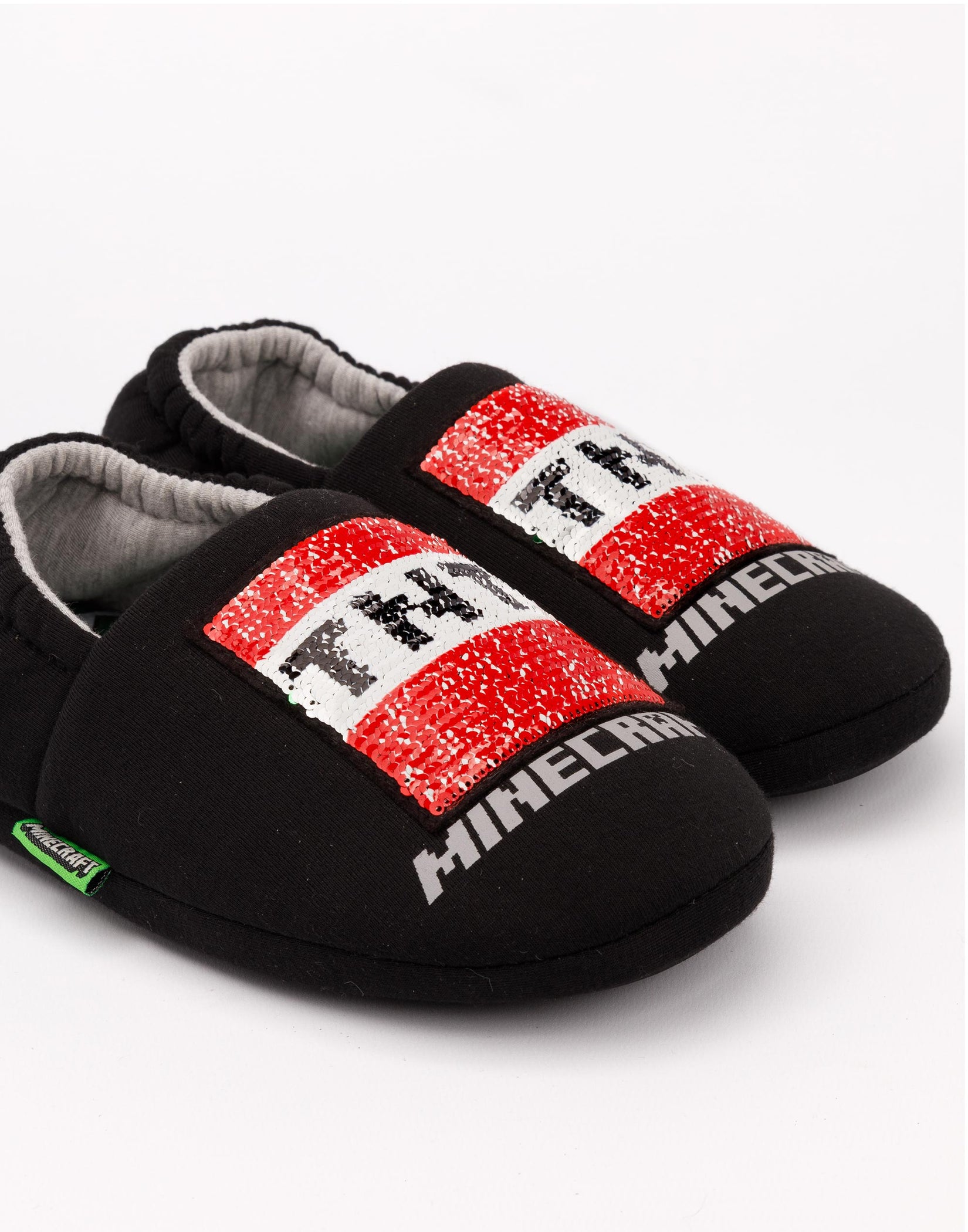 Minecraft Boys Sequin Slippers — Vanilla Underground