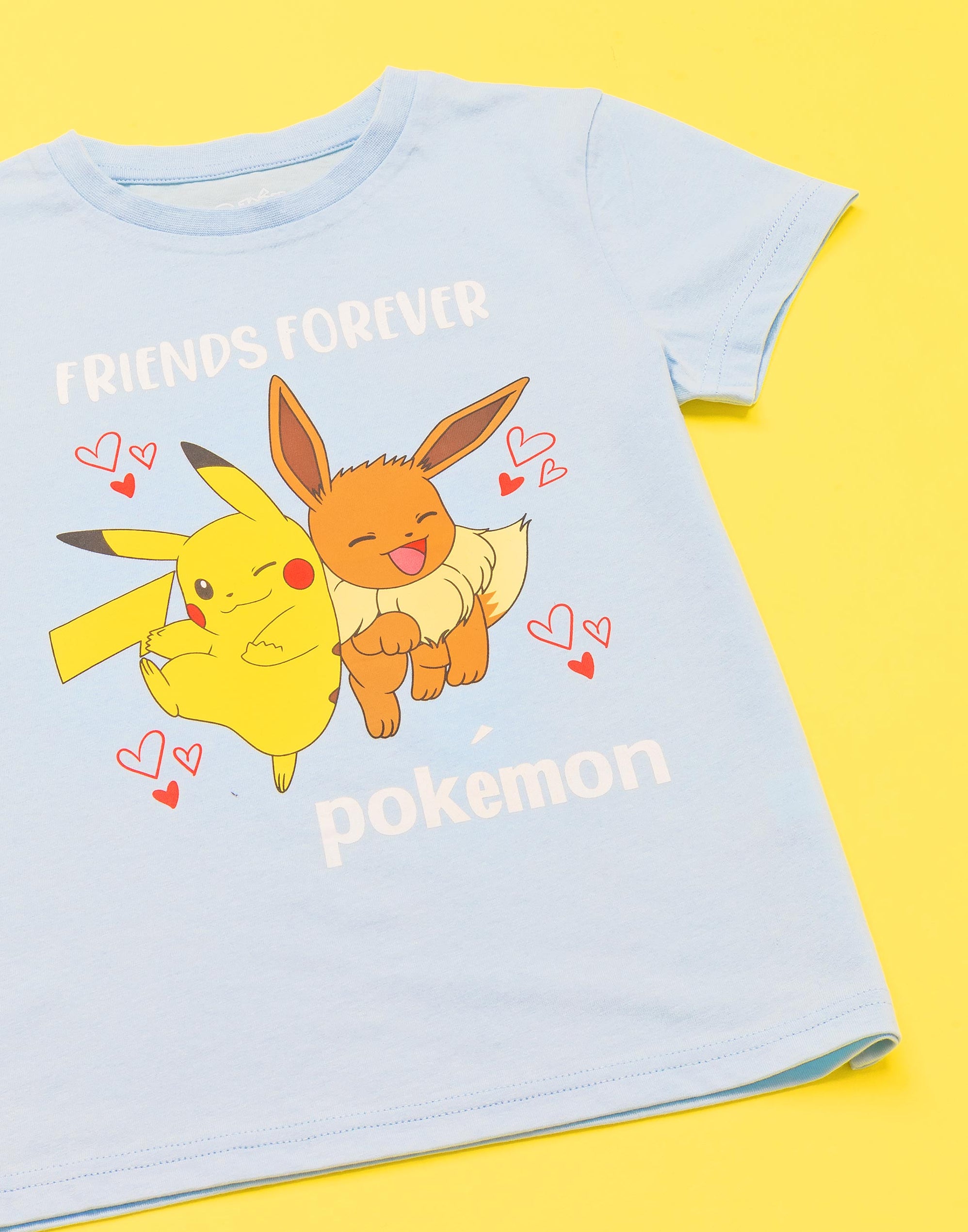 Pokemon Eevee And Pikachu Girl's T-Shirt — Vanilla Underground