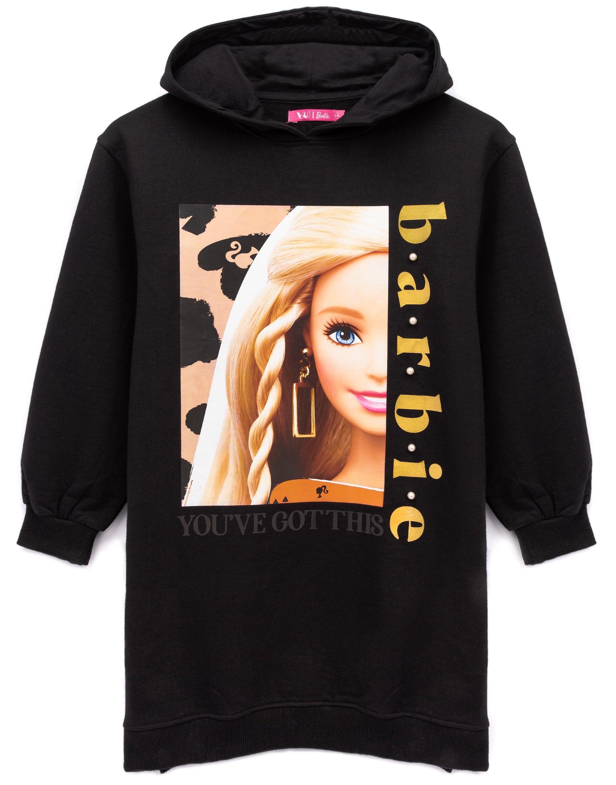 Barbie Girls Animal Print Hooded Dress — Vanilla Underground
