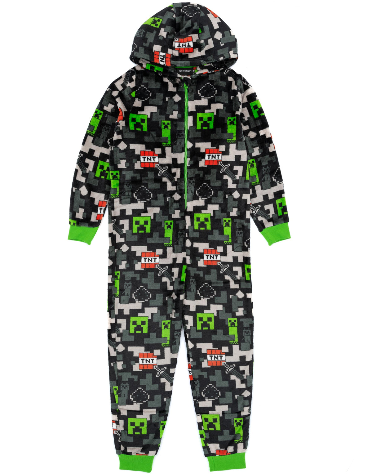 Minecraft All Over Creeper TNT Onesie — Vanilla Underground