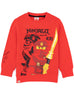LEGO Ninjago Sweater Boys Kids Kai Warrior Long Sleeve Red Jumper ...