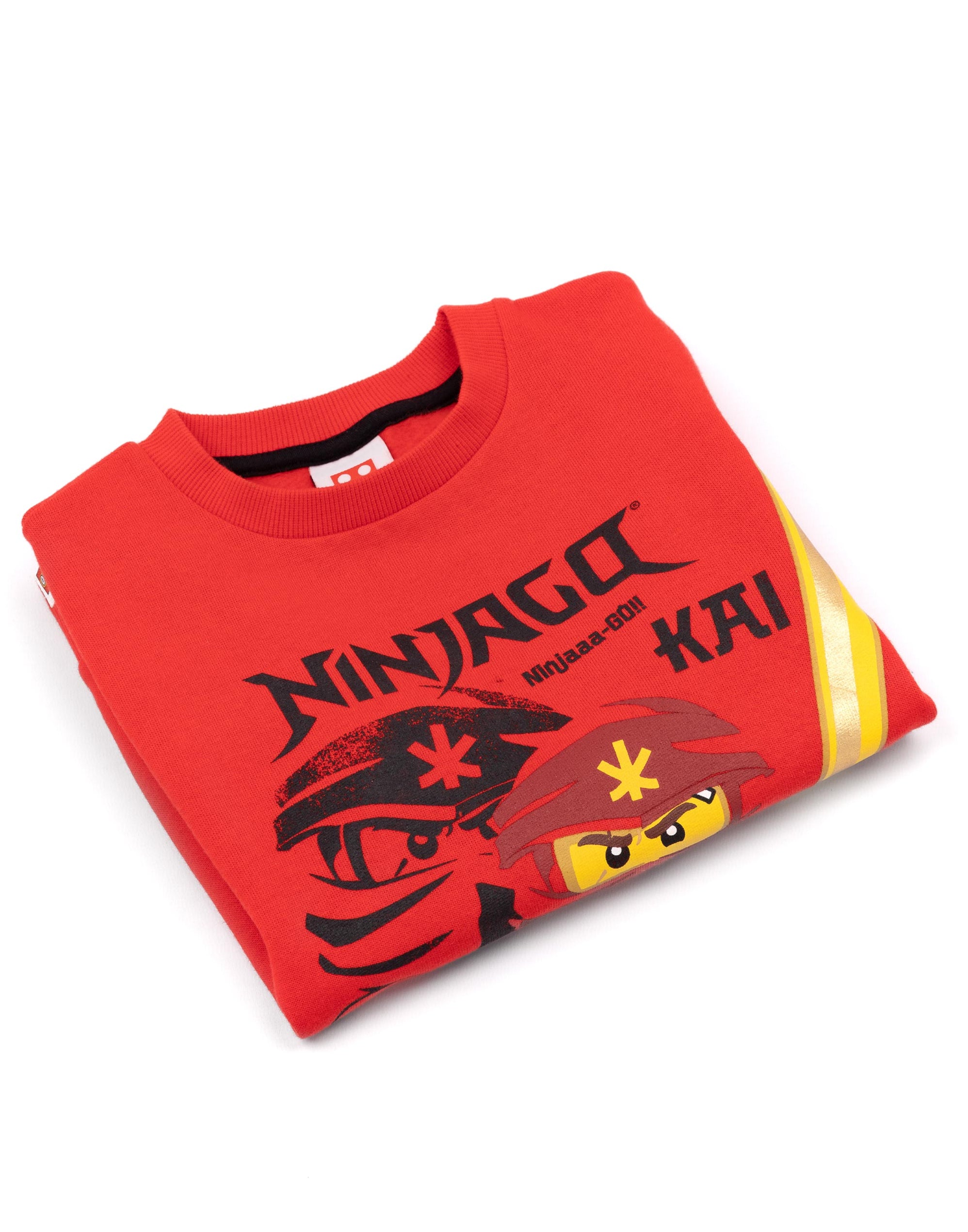 LEGO Ninjago Sweater Boys Kids Kai Warrior Long Sleeve Red Jumper ...