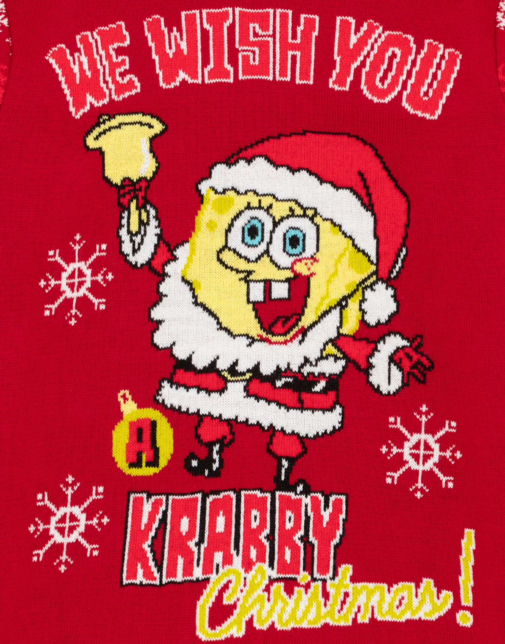 SpongeBob SquarePants Kids Knitted Christmas Jumper — Vanilla Underground