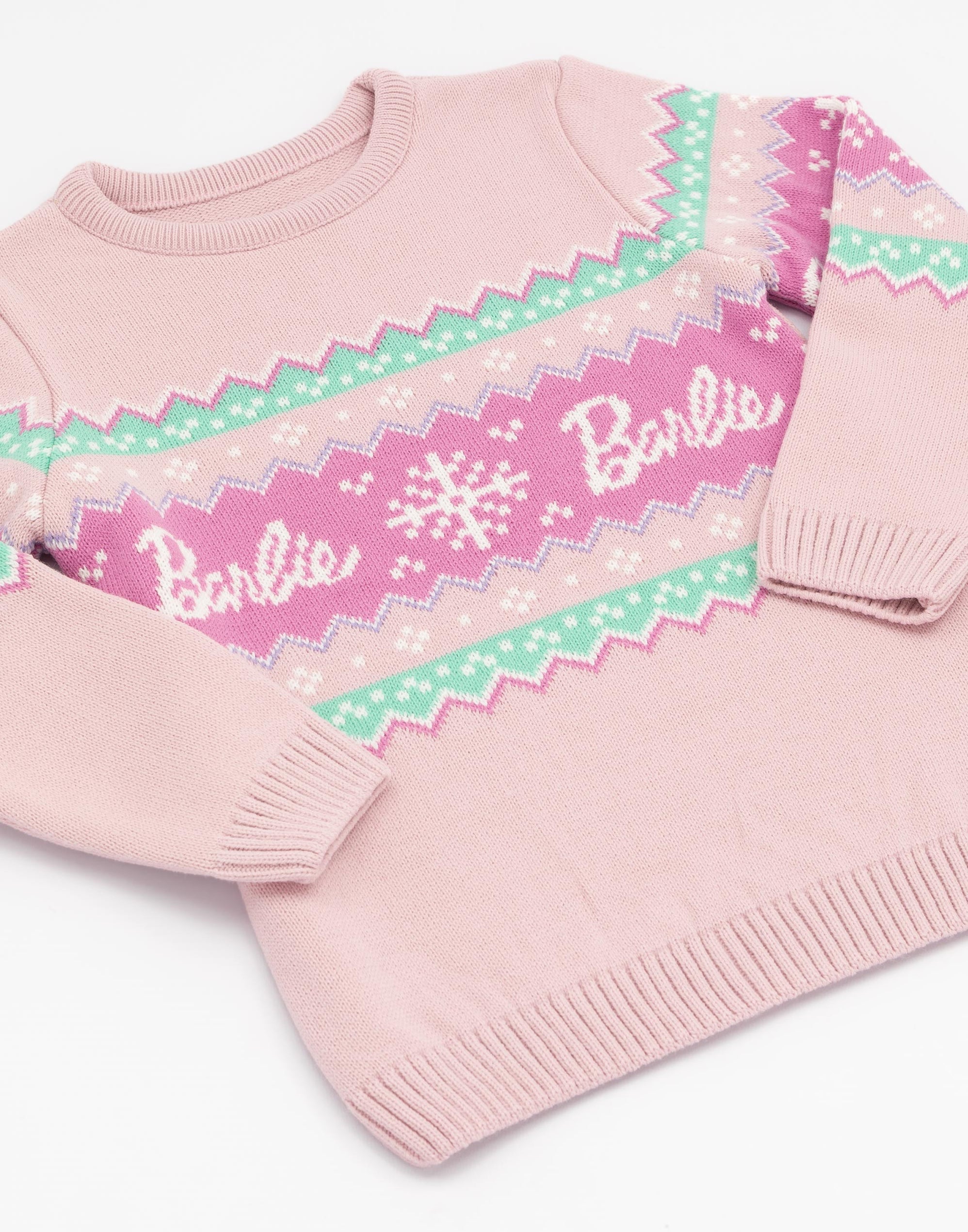Barbie Girls Fairisle Pattern Jumper — Vanilla Underground
