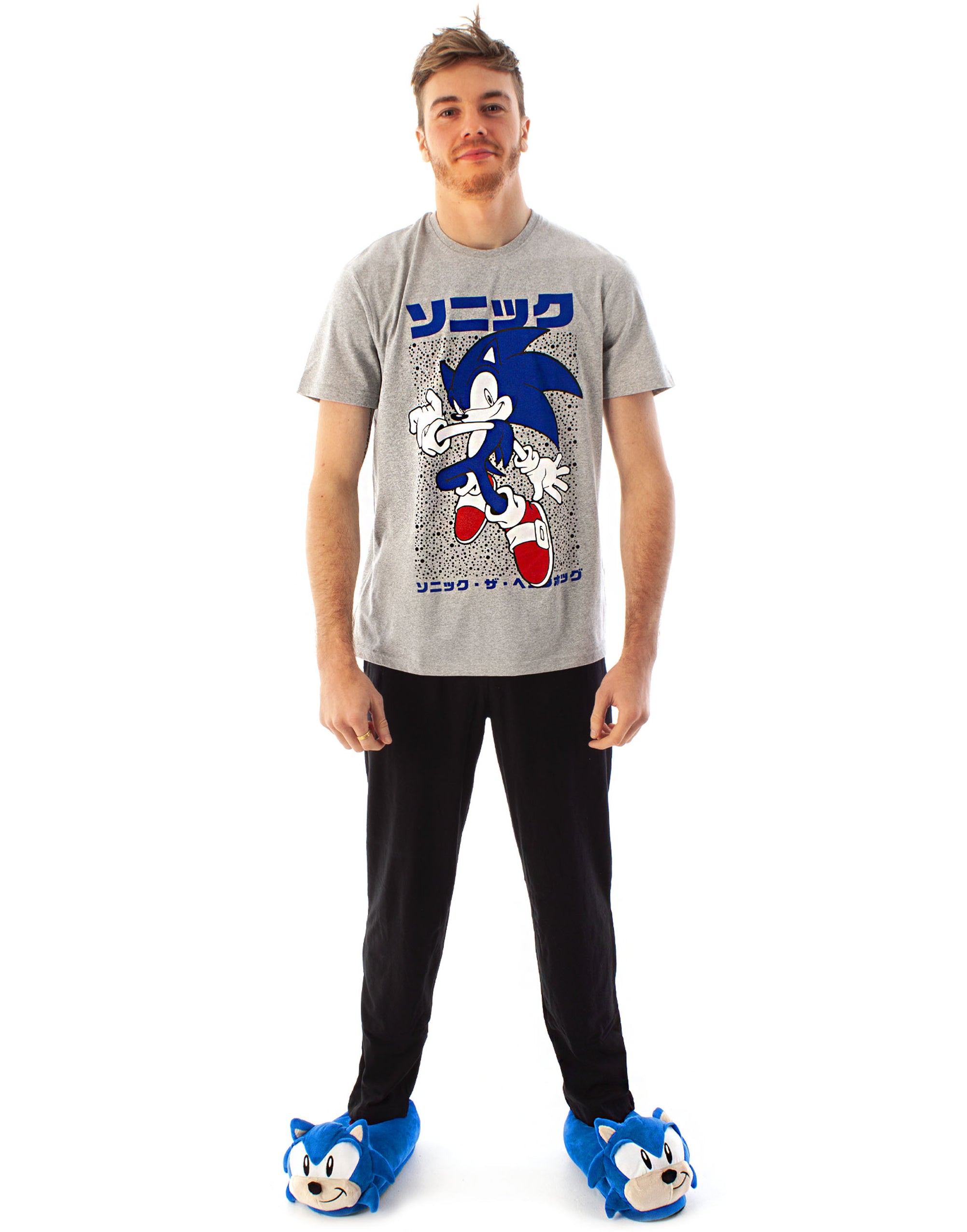 Sonic The Hedgehog Men's Pyjama Lounge Pant Set — Vanilla Underground