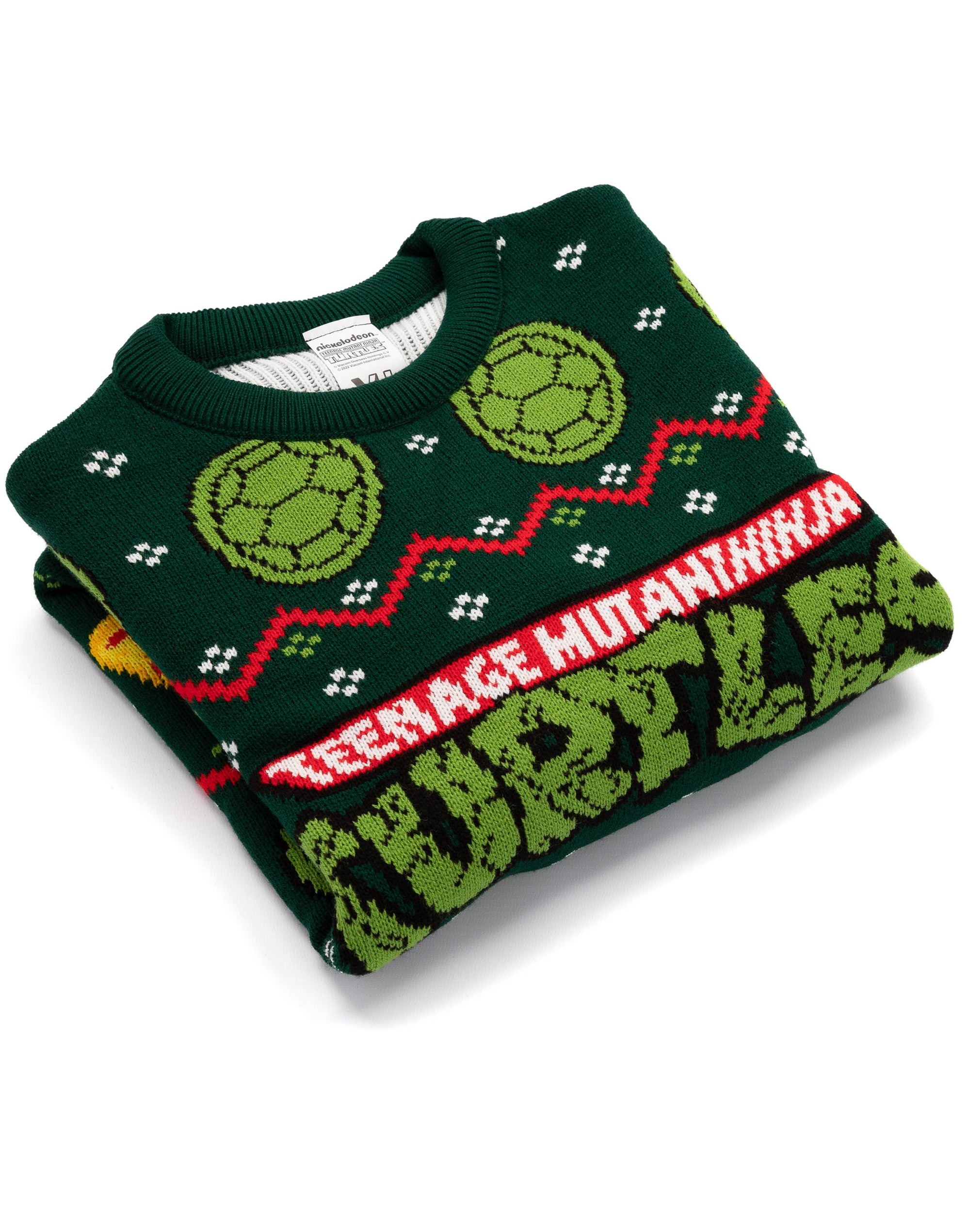 Teenage Mutant Ninja Turtles TMNT Adult Knitted Jumper — Vanilla ...