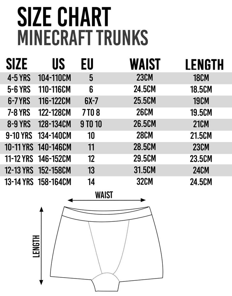 Minecraft Boxer Shorts 3 pack — Vanilla Underground