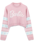 Barbie Logo Women's Cropped Jumper — Vanilla Underground